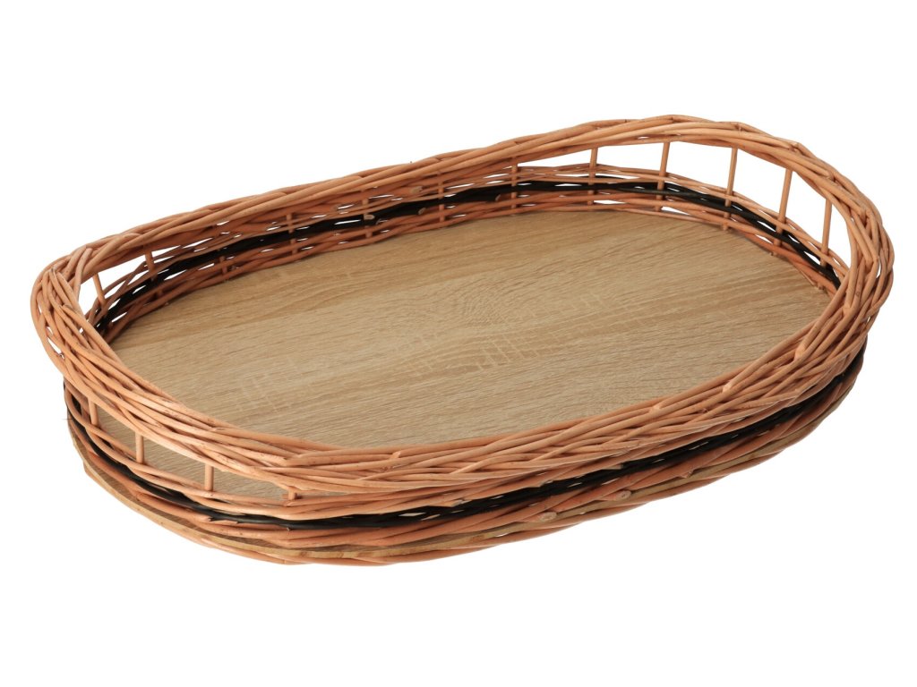 Pleteni ovalni poslužavnik | AtmoWood.hr